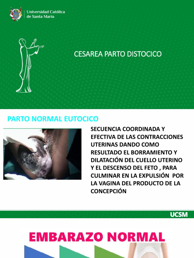 CESAREA Parto Distócico | PDF | Parto | Seccion de cesárea