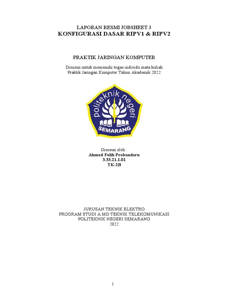 01 Ahmad Falih Prabandaru TK-2B Jobsheet3 | PDF