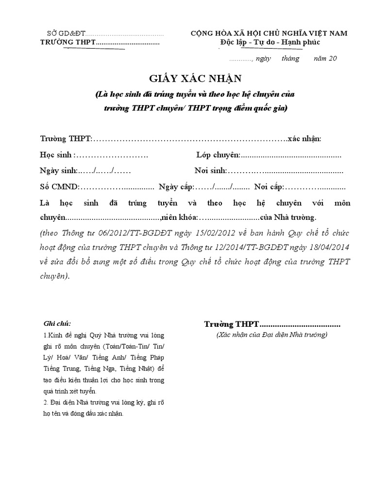 M1 - Dành Cho Trư NG THPT TR C Thu C S GD - ĐT ĐHNT | PDF