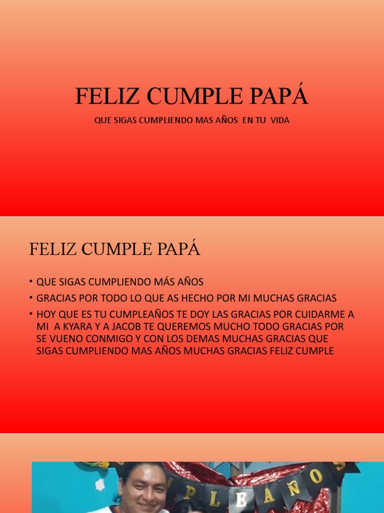 Feliz Cumple Papá | PDF