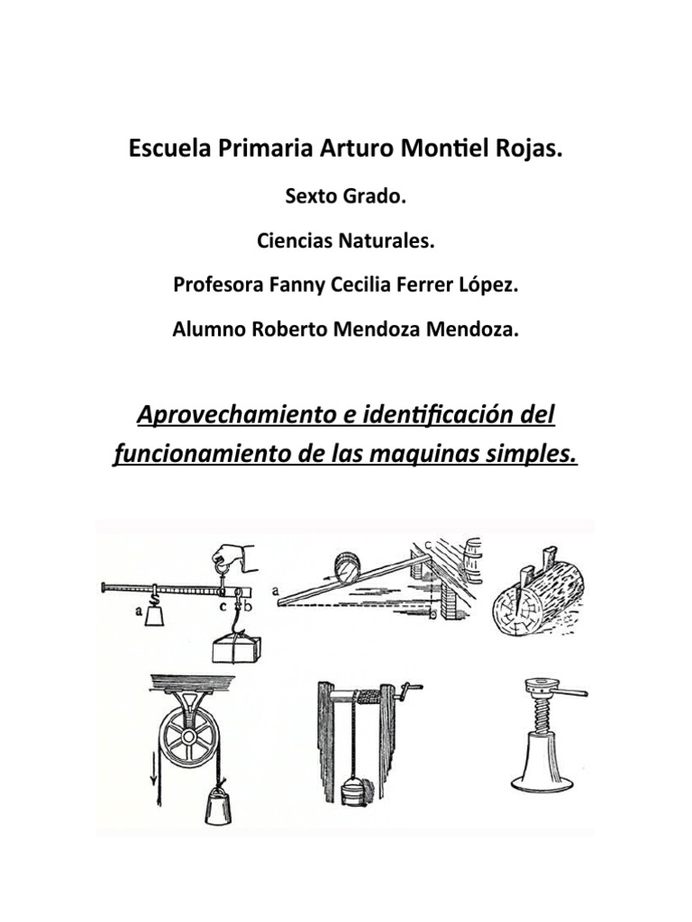 Maquinas Simples | PDF | Palanca | Fuerza