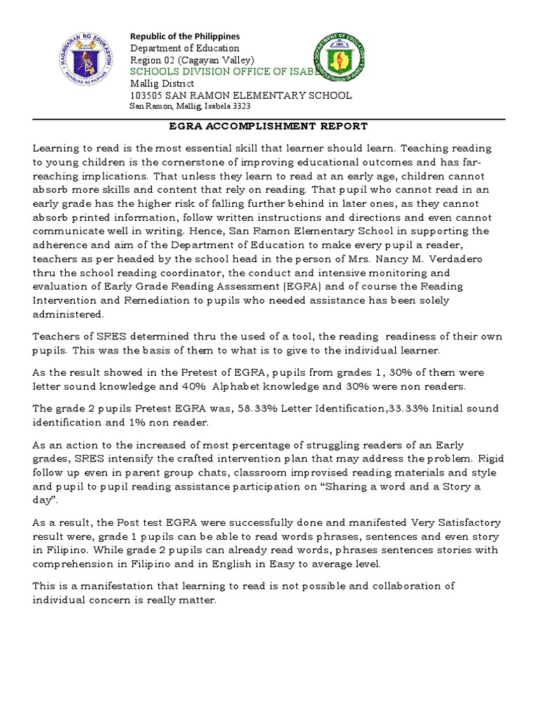 Narrative EGRA | PDF