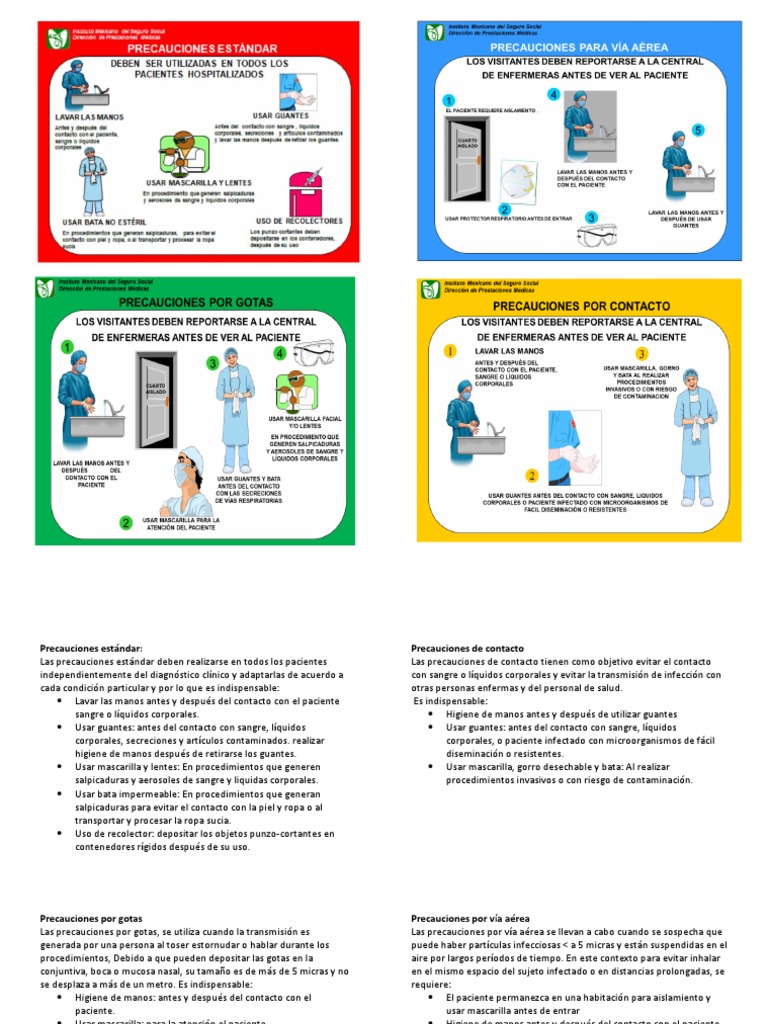Precauciones estándar | PDF | Lavado de manos | Infección