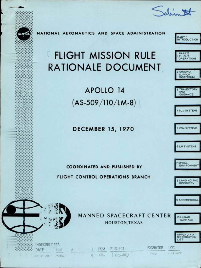 A 14 Miss Rules Rationale | PDF | Christopher C. Kraft Jr. Mission ...