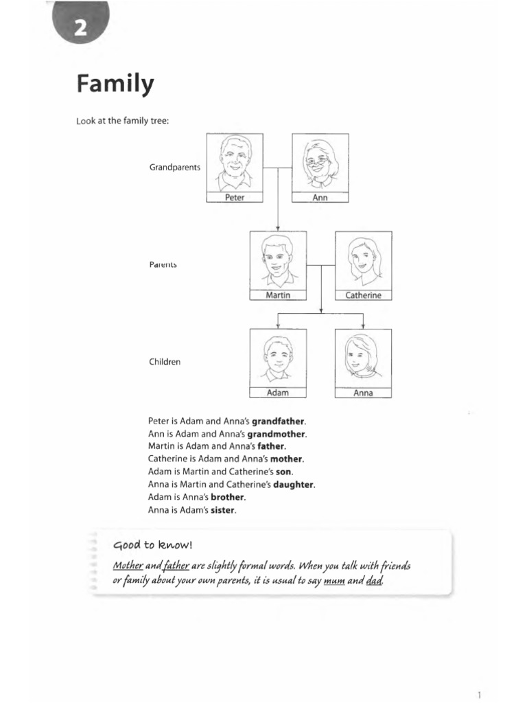 Topic Family A1 | PDF | Grandparent | Interpersonal Relationships