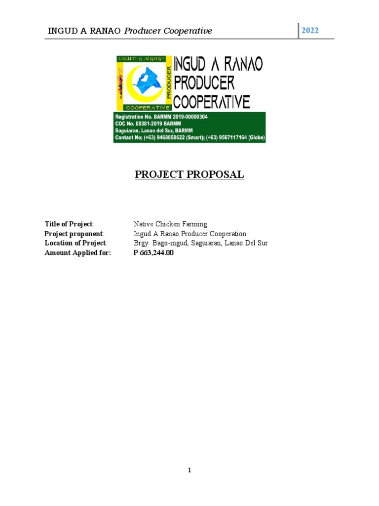 IARPCoop CHICKEN-FARM-BUSINESS-PLAN r2 | PDF | Chicken | Market (Economics)