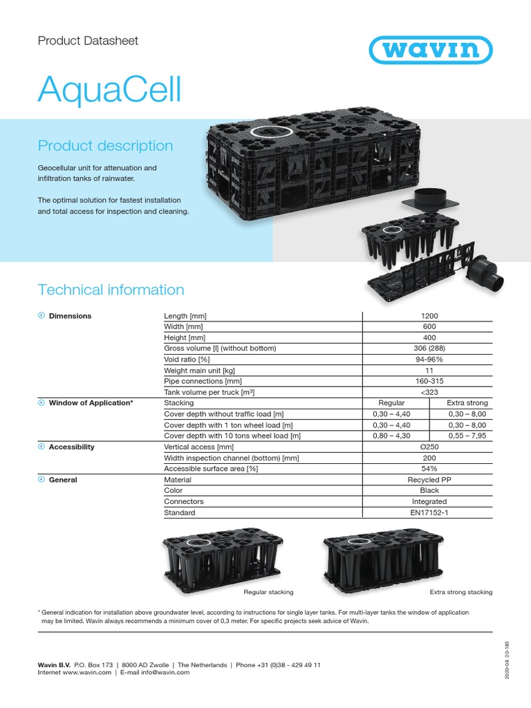 200814 Datasheet AquaCell | PDF