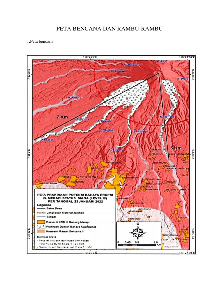 B. 1. Ketersediaan Peta Bencana Beserta Rambu Rambunya - Peta Bencana | PDF