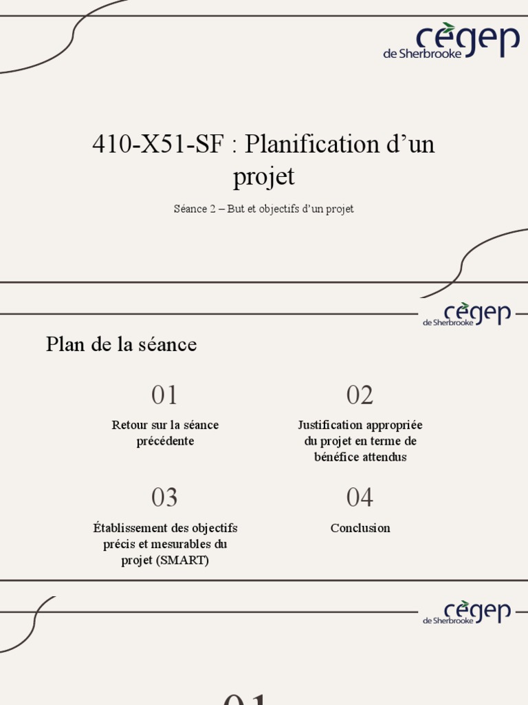 410-X51-SF Seance 2 H23 | PDF | Gestion de projet | Planification