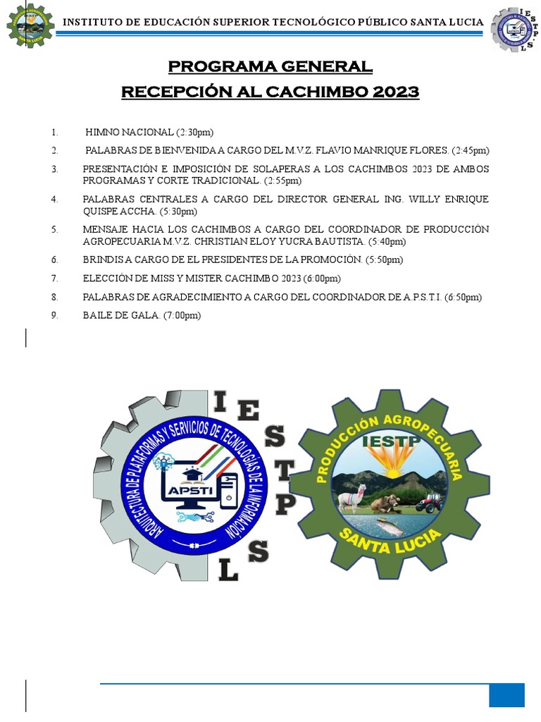 Bienvenida a Cachimbos 2023 | PDF | Ciencia y matemáticas