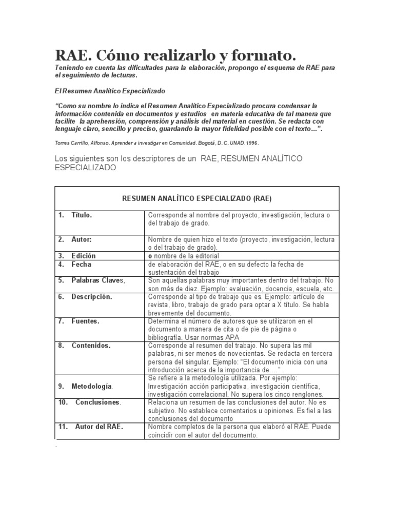 Esquema de Rae | PDF | Bibliografía