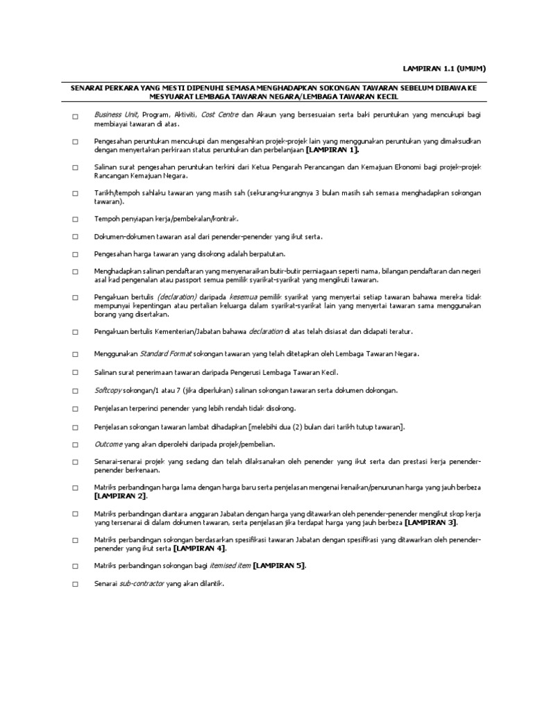 Checklist 2022 Updated | PDF