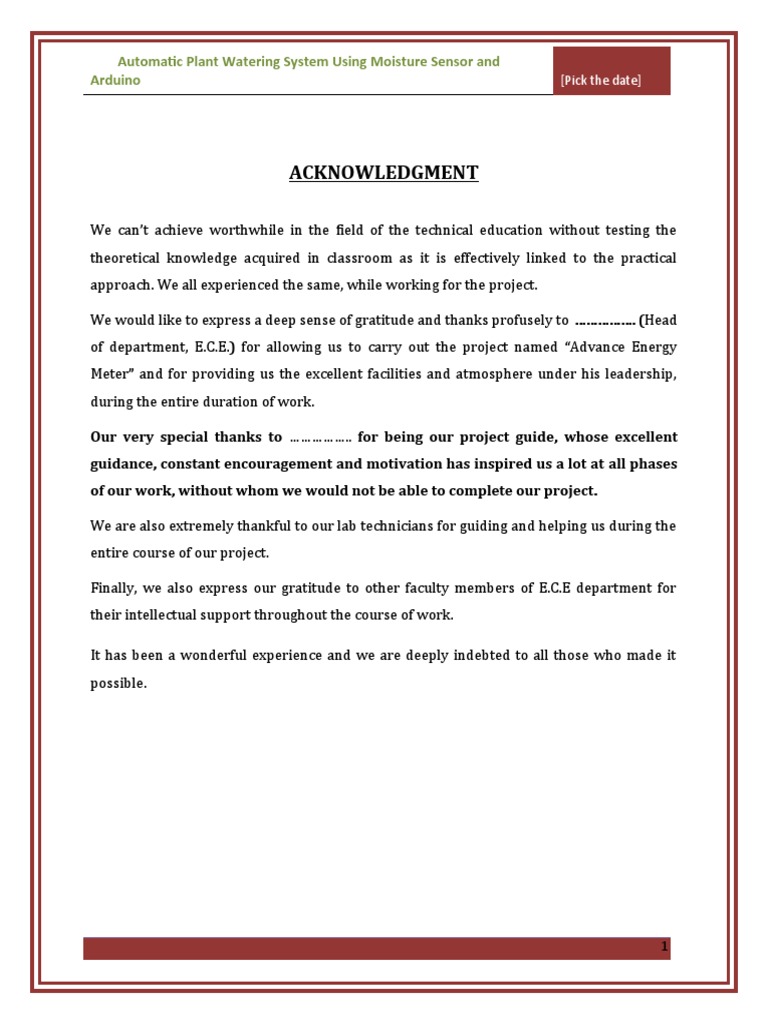 Automatic Plant Watering System Using Moisture Sensor And Arduino Pdf