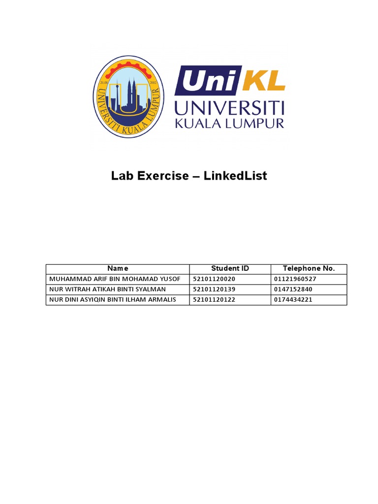 Lab Exercise - LinkedList | PDF