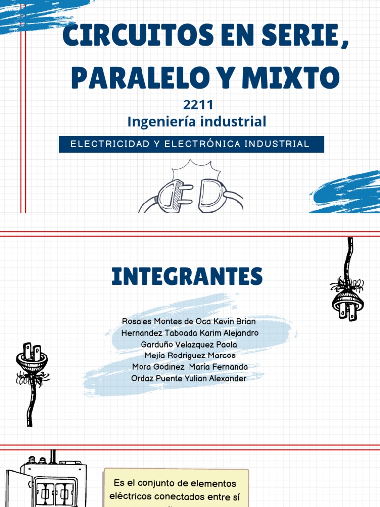 Circuitos En Serie Paralelo Y Mixto Pdf Corriente Eléctrica Red 4865