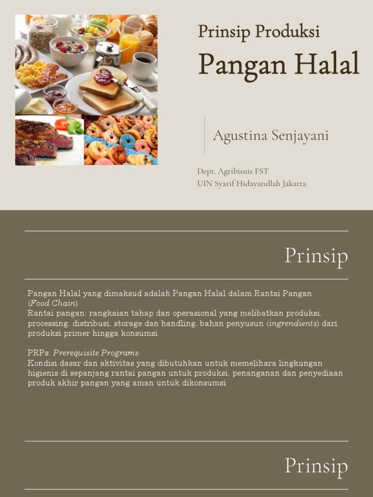 PH 2 - Prinsip Produksi Pangan Halal | PDF