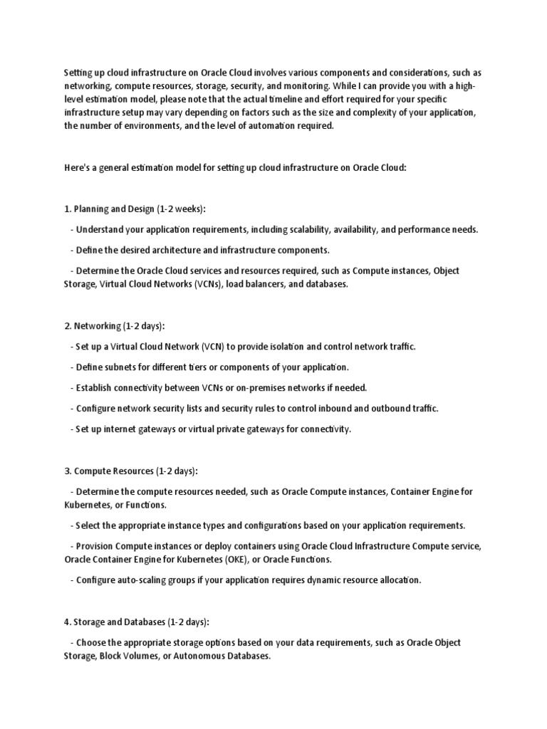 Notes Oracle Cloud Pdf Cloud Computing Databases