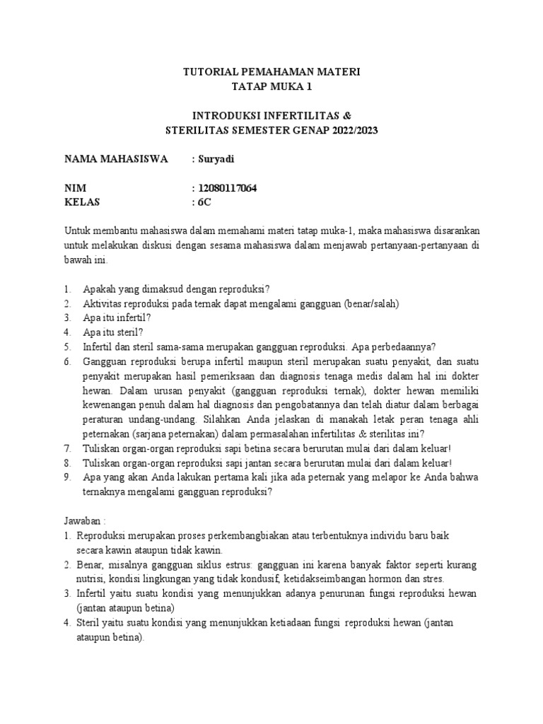 Infertil Suryadi | PDF