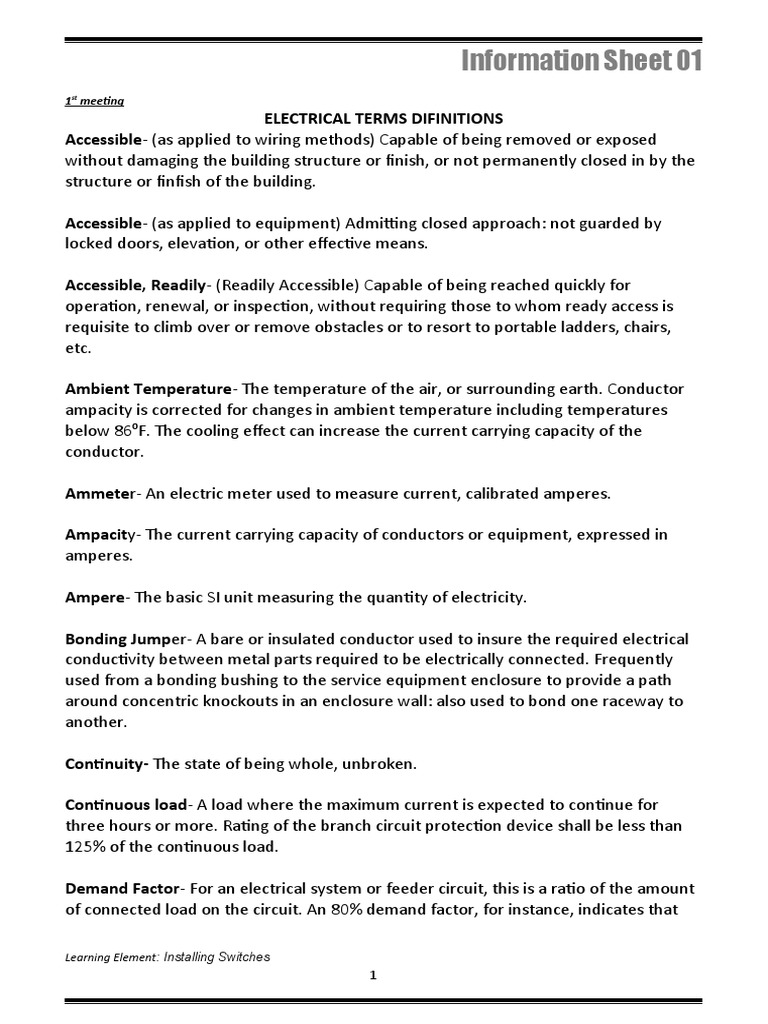 Electrical Module by Sir Mel | PDF | Electrical Resistance And ...