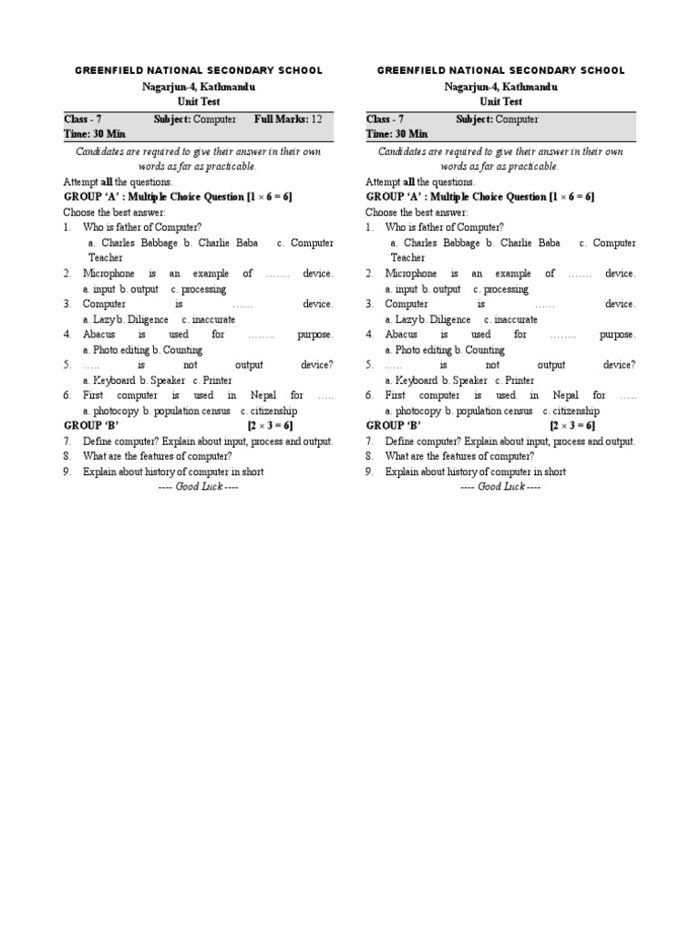 7 Computer Pdf Computer Hardware Equipment