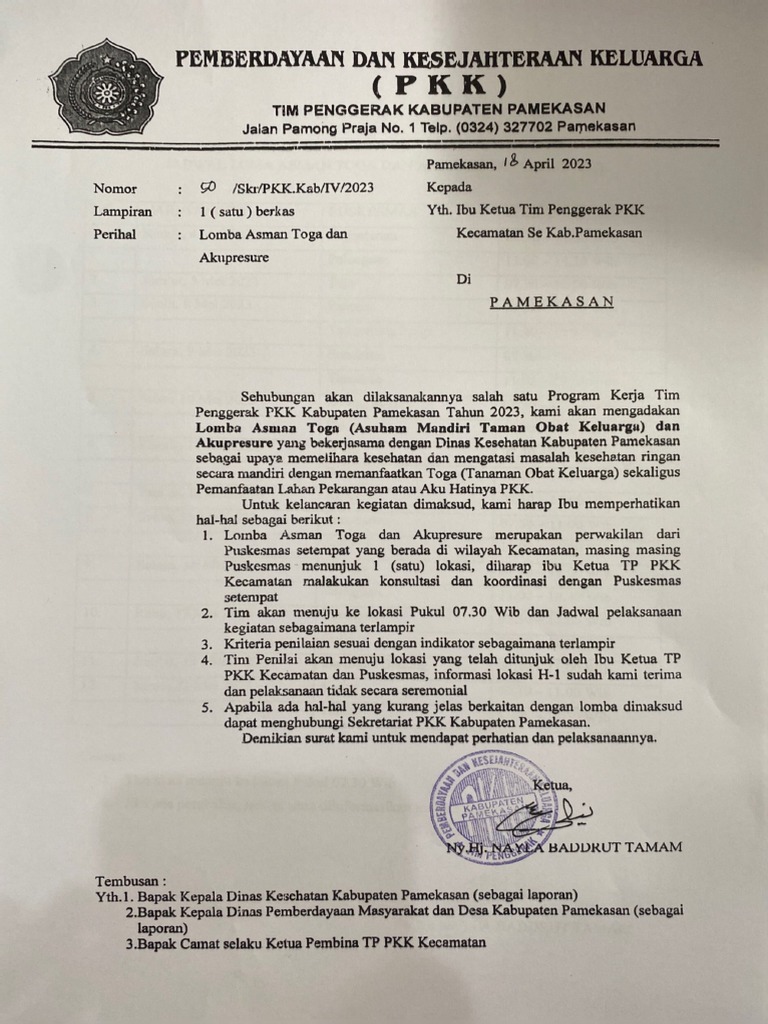 Lomba Asman Toga Dan Akupresure | PDF