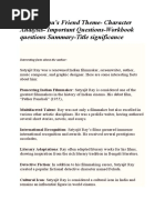 Notes The Homecoming By Rabindranath Tagore Pdf Identity
