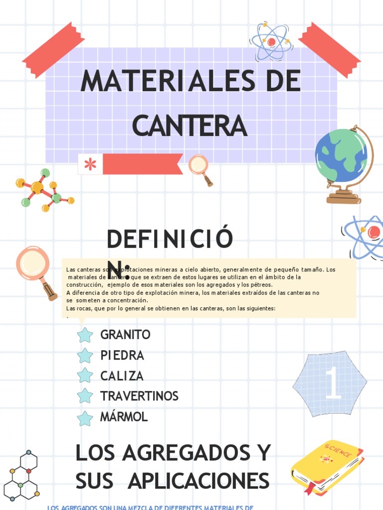 Materiales de Cantera | PDF | Hormigón | Cantera