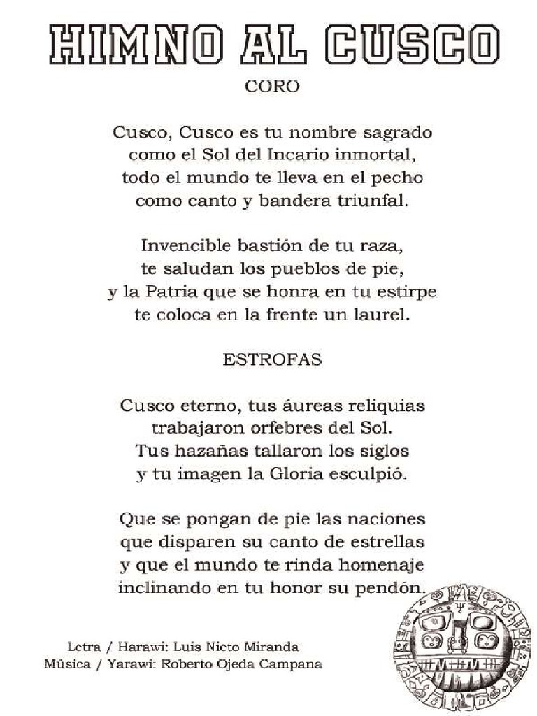 Himno Al Cusco | PDF