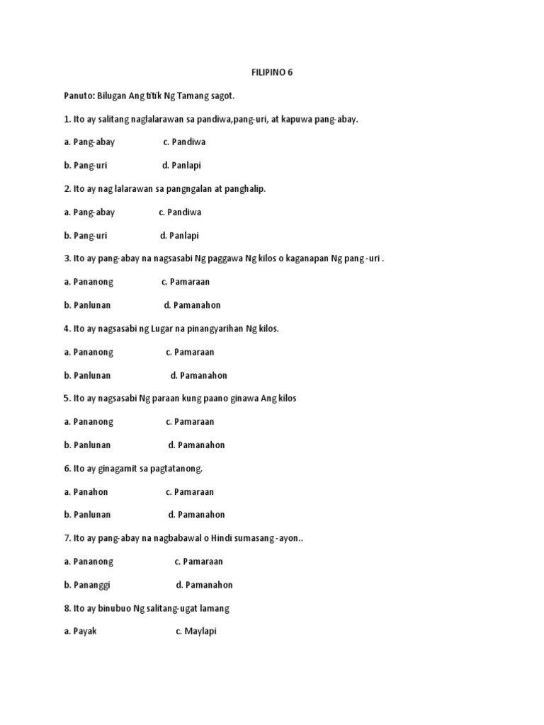 FILIPINO 6-WPS Office | PDF