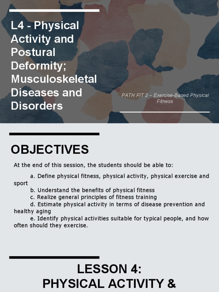 L4 - Physical Activity and Postural Deformity - PPTX - 2 | PDF