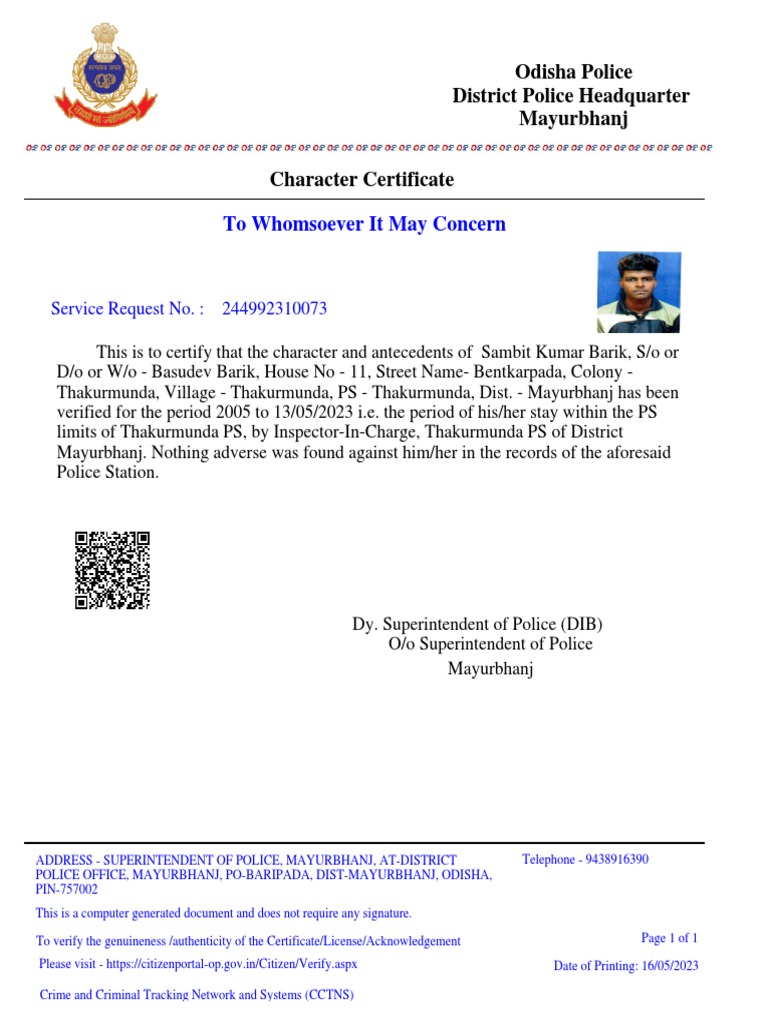 police verificati | PDF