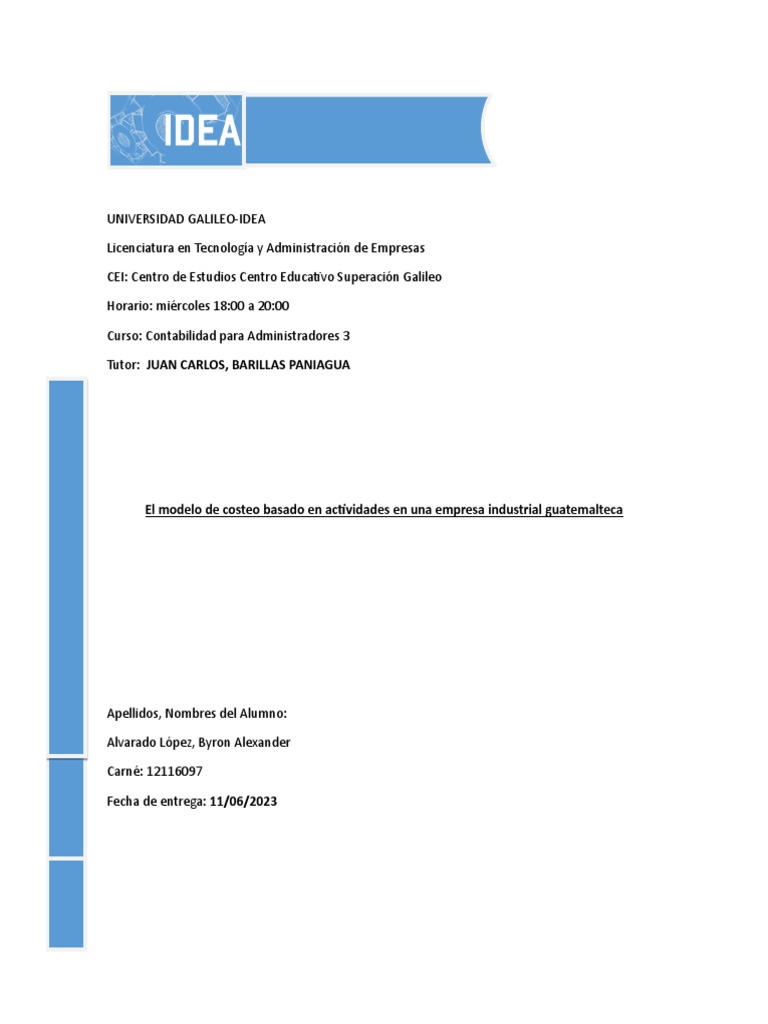 Semana 7 Modelo ABC | PDF