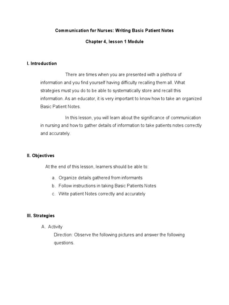 Communication-for-Nurses | PDF