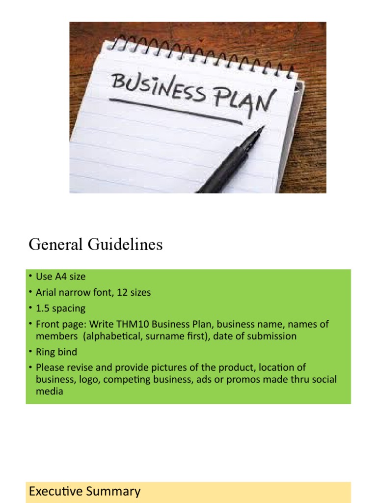Business Plan Structure and Guidelines | PDF | Sales | Marketing