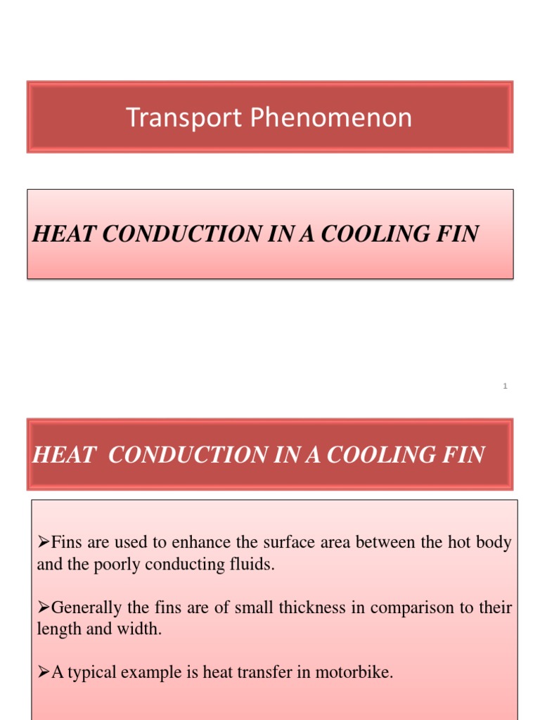 Heat Conduction in A Cooling Fin | PDF