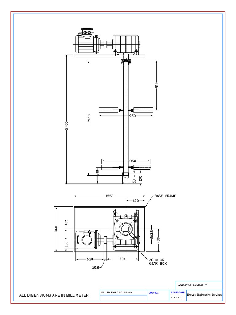 Mud Agitator Drawing 15KW-Layout1 | PDF | Computers | Technology ...