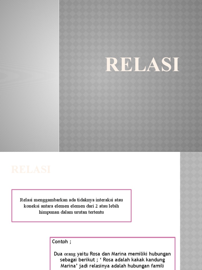 Relasi | PDF