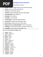 11 Plus Vocabulary List | PDF