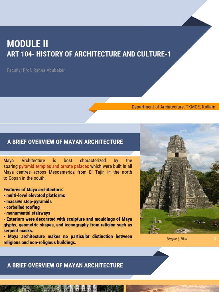 Module2-Hoa&c 1 - Mayan, Indus | PDF | Maya Civilization