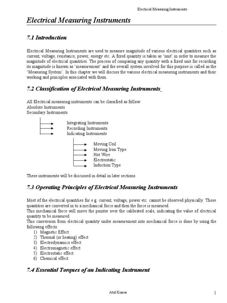 Measuring Instruments | PDF | Measuring Instrument | Inductor