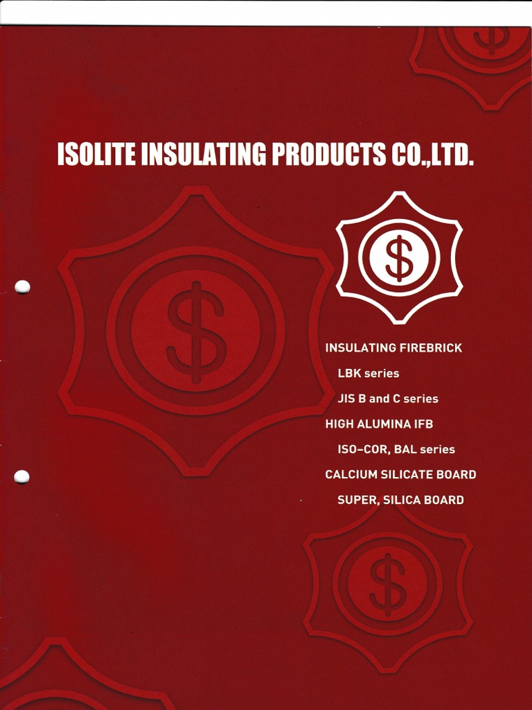Isolite Insulating Brick Catalog | PDF | Thermal Insulation | Refractory