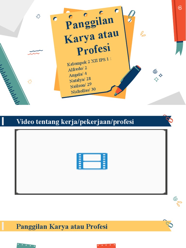 Kelompok 2 XII IPS 1 - Panggilan Karya Atau Profesi | PDF