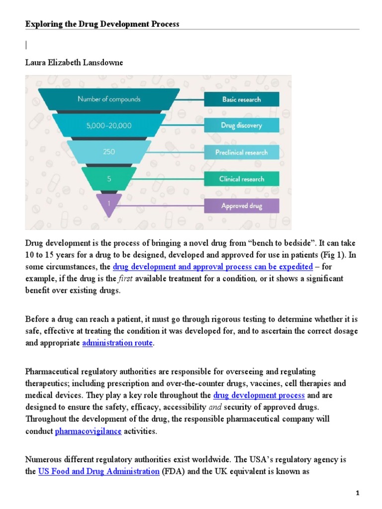 Exploring The Drug Development Process | PDF | Clinical Trial | Drug Development