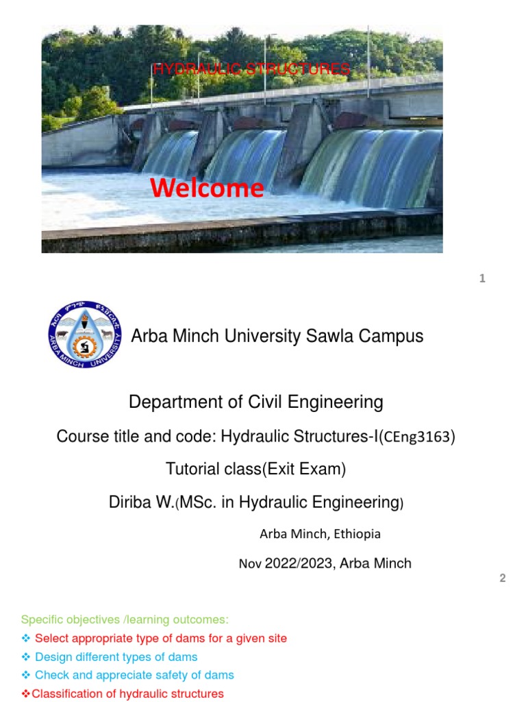 Hydraulic Structures-I Tutorial Class | PDF | Home & Garden