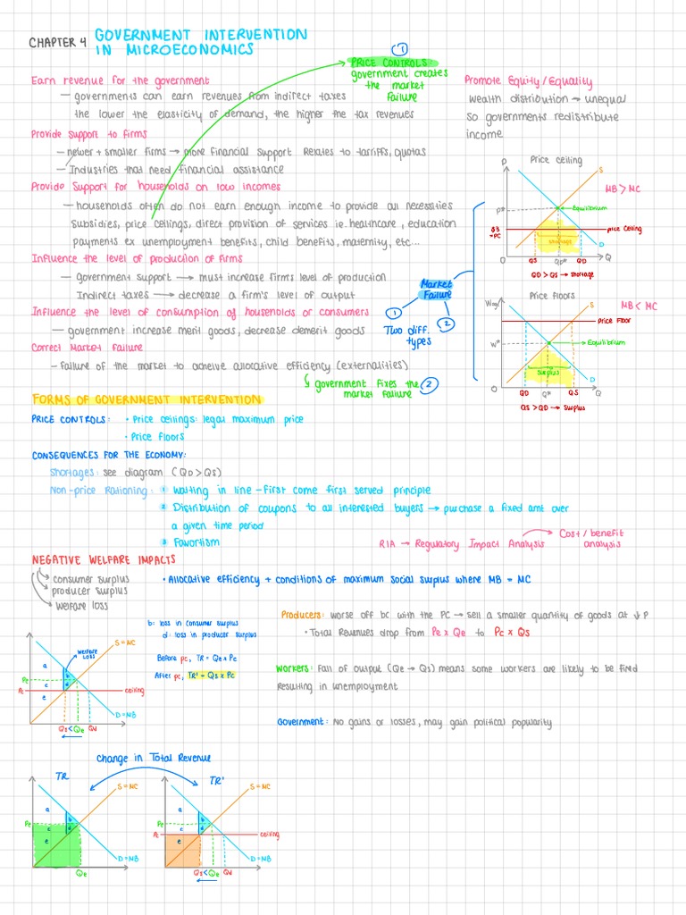 Chapter 4 - Government Intervention in Microeconomics | PDF