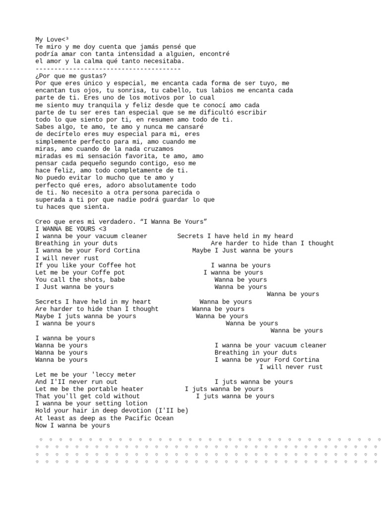 My Love | PDF | Amor