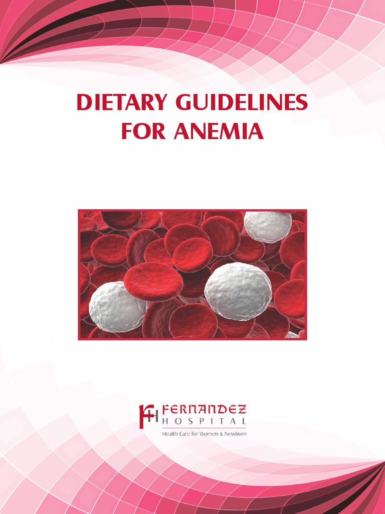 Dietary Guidelines For Anemia | PDF