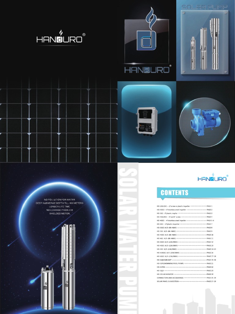 PUMP CATALOGUE - Handuro | PDF