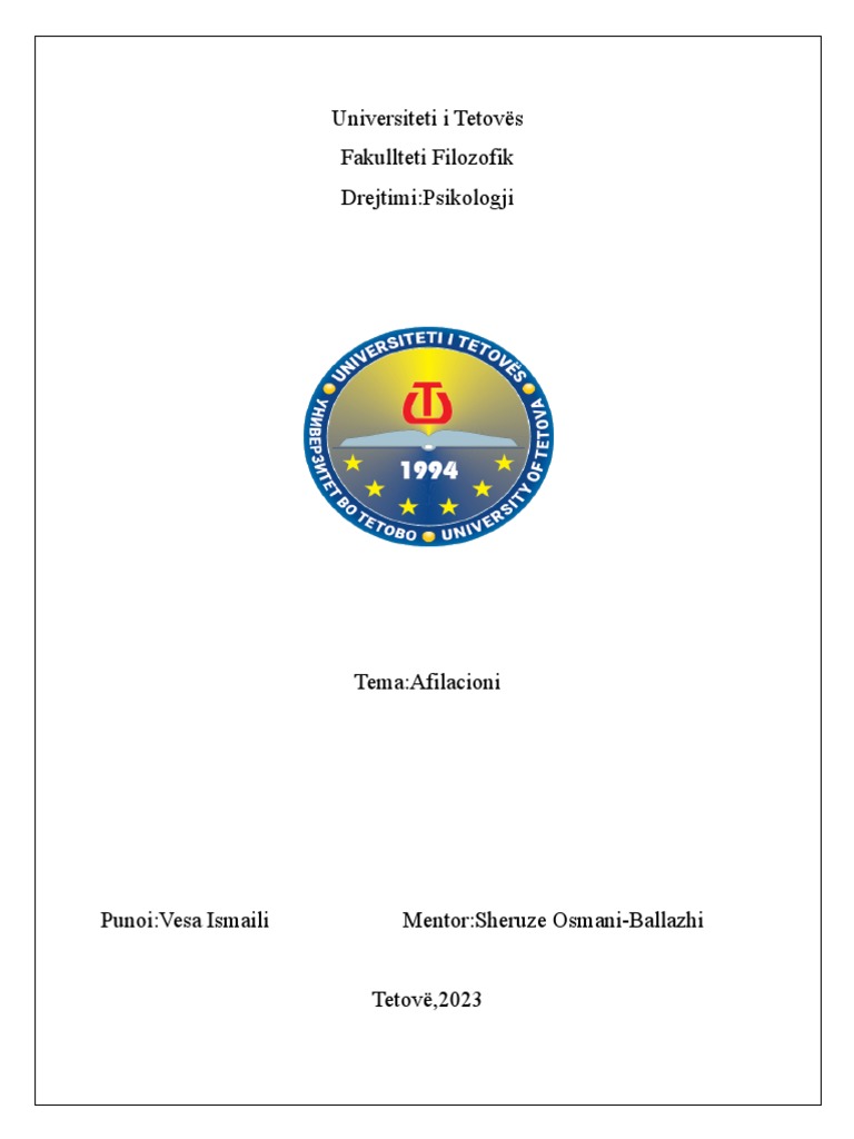 Universiteti I Tetovës | PDF