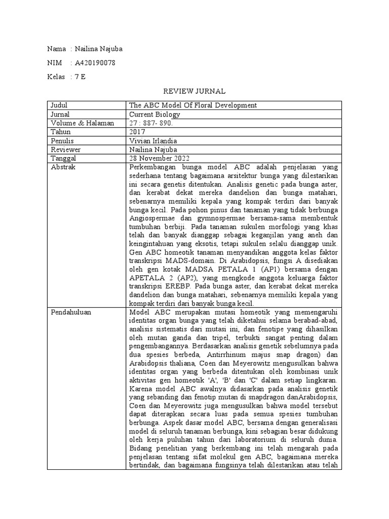 Tugas Review Jurnal | PDF | Griya & Taman | Sains & Matematika